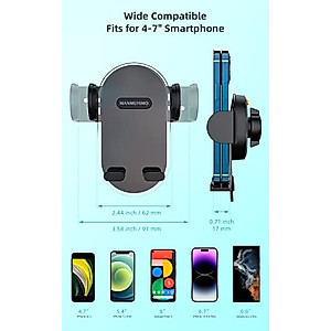 MANMUVIMO CD Phone Mount for Car Phone Holder CD Slot Phone Mount Air Vent Cell Phone Holder iPhone Holder for Car CD Player Mount Holder Compatible with iPhone13 12 11/11 Pro/11 Pro Max