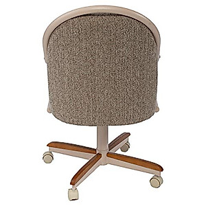 AW CO. Casual Dining Cushion Swivel and Tilt Rolling Caster Chair