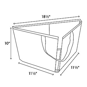 IdeaWorks Home Away-Organize and Store Perfect for Hangers, Laundry, and More, JB8654