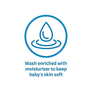 Johnson's Baby Body Moisture Wash for Gentle Baby Skin Care, Sulfate-Free, Tear-Free, Hypoallergenic Baby Wash, 27.1 fl. oz