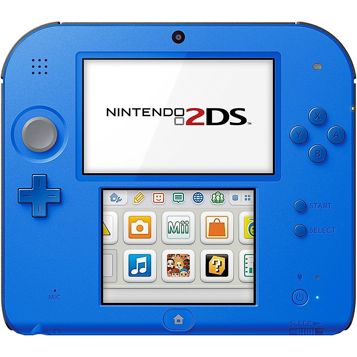 Nintendo 2DS Bundle (2 Items): Nintendo 2DS Electric Blue 2 w/Mario Kart 7 and Tomee AC Adapter