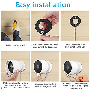 VOMENC Anti-Theft Chain Mount for Google Nest Cam Outdoor Camera, Only Compatible with Google Nest Cam Outdoor Security Camera Anti-Theft Case (1-Pack)