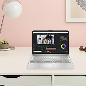 HP 2024 Business Laptop, 15.6" HD Display, AMD Ryzen 5 5500U Processor (6 cores), 8GB RAM, 512GB SSD, AMD Radeon Graphics, Numeric Keypad, Windows 11 Home with USB WiFi Adapter