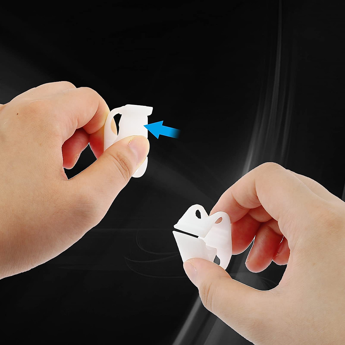 BokWin 2PCS Plastic Tubing Clamps Adjustable Tube Clamp, 1/2"-3/4" Tube OD Shut Off Hose Clamp Water Flow Control Tube Clip Pipe for Control Wine Beer Bottle and Infusion Bottle