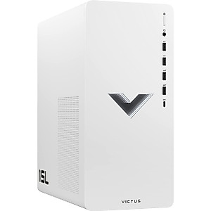 HP Victus 15L Gaming Desktop Computer Intel 12-core i7-12700F Processor 32GB RAM 1TB SSD Geforce RTX 3060 Ti 8GB Graphic with LHR Bluetooth USB-C Win11 White + HDMI Cable