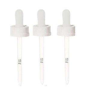 NATAZURE 1.0 ml Plastic Droppers For Minoxidil Bottles (Child Resistant) Pack Of 3, ‎Dropper 1mL -3pc