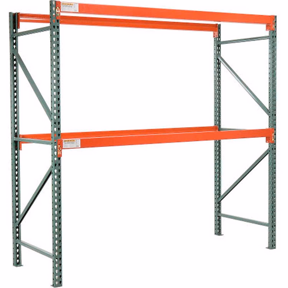 Global Industrial Teardrop Pallet Rack Starter, 96"W X 36"D X 96"H