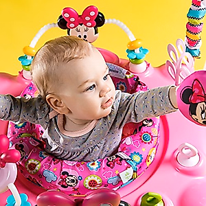 Bright Starts Disney Baby MINNIE MOUSE PeekABoo Activity Jumper with Lights and Melodies, Ages 6 months +