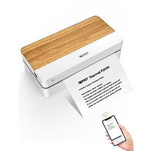 iDPRT A4 Thermal Printer, Future800 Inkless Printer, 300dpi Resolution 4ips Fast A4 Paper Printer with Auto Cutting, 100 Sheets Capacity, Compact Design, Support WiFi App Wireless or USB Connection