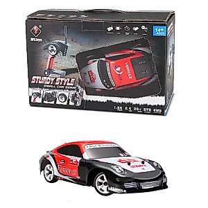 (HELIDIRECT) WLtoys 1/28 2.4G 4WD Brushed RC Cars Drift - RTR RC Toy Includes Battery and RC Transmitter, Remote Control Car High Speed RC Drift Car Replacing Mini RC Car Mini-Z