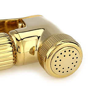 Antique Brass Handheld Bidet Toilet Sprayer Kit, Full Pressure & Leakproof, Adjustable Water Flow, Cleans Baby Cloth Diapers Easily, with Complete Accessories, Brass Color