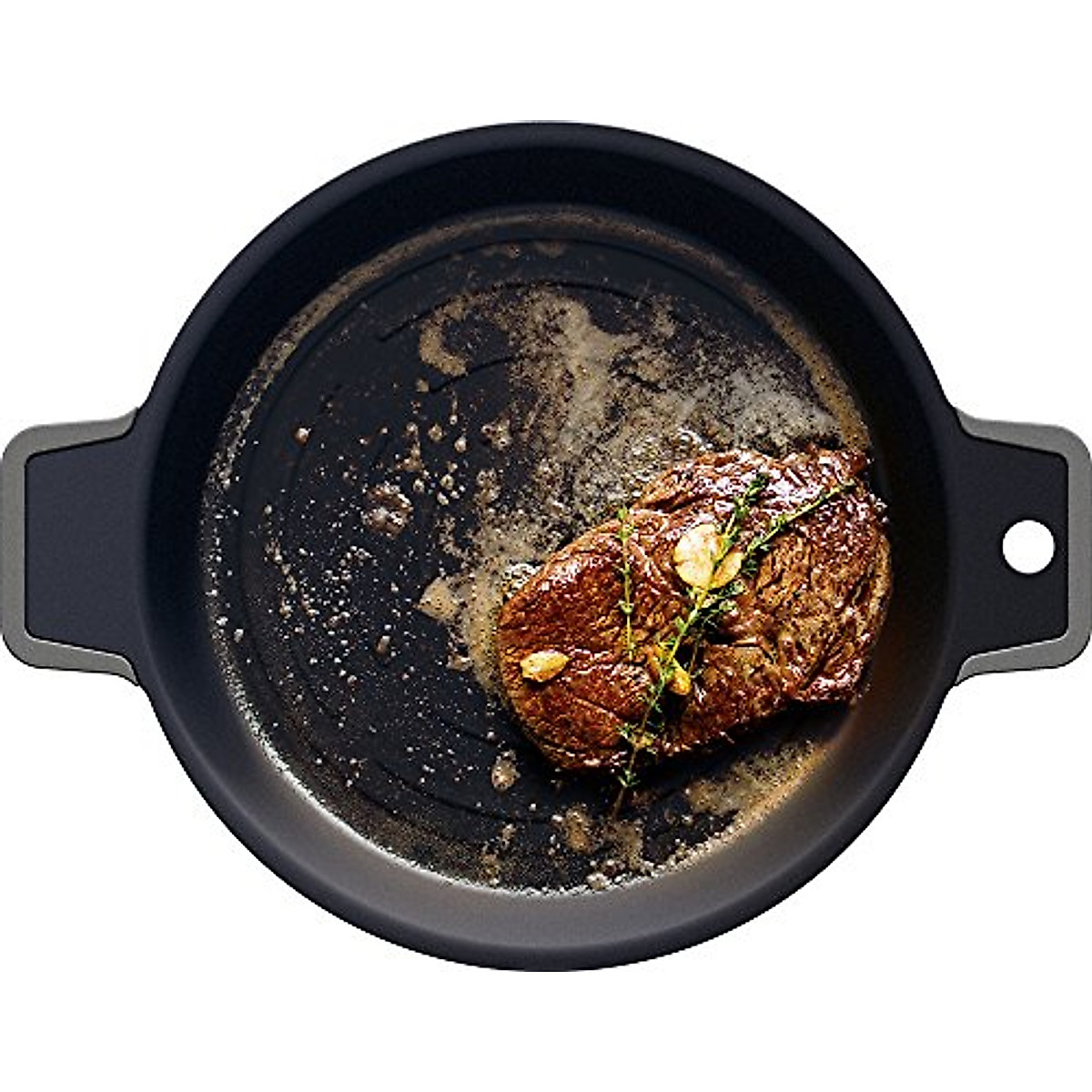 KitchenCraft Microwave Grill Pan and Browning Dish, Fast cooking, Oven-quality Food, Sturdy and Lightweight, 26 x 29 x 9 cm, Black