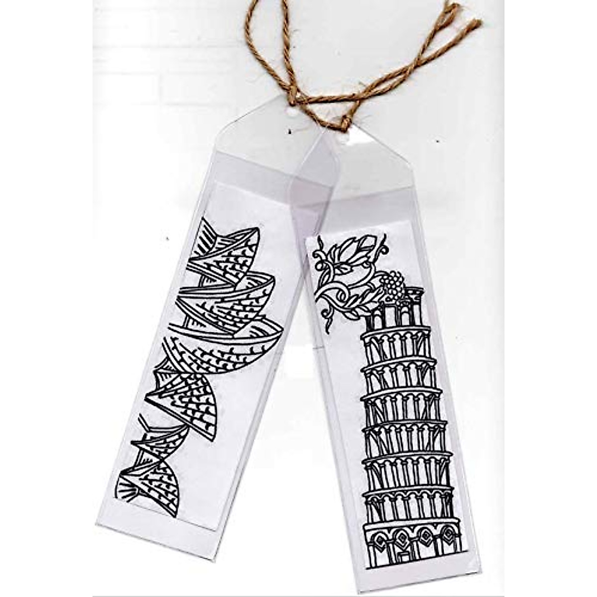 Vinyl Bookmark Sleeves (2 3/16 inches by 7 1/8 inches) by Easy Read Register (100)