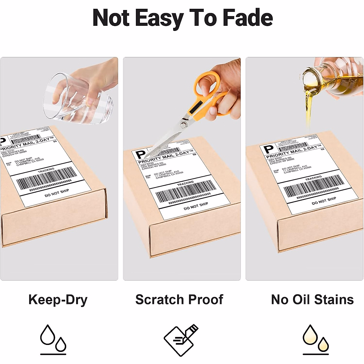 ASprink 4"x6" Thermal Shipping Address Labels - Thermal Labels 4"x6" for Label Printer - Address Label Paper Compatible with MUNBYN, Rollo, and Other Thermal Printer, 1 Pack(500 Roll/Pack)