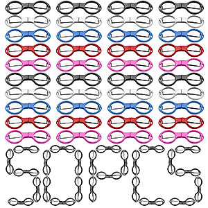 Folding Scissors Small Foldable Scissors Mini Travel Stainless Steel Portable Scissors Bulk Glasses Shaped Anti Rust Sewing Cutter Shear for Nurse Week Gifts School Office Supplies(50 Pcs)