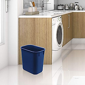 Acrimet Wastebasket Bin 13QT (Plastic) (Blue Color) (Set of 4)