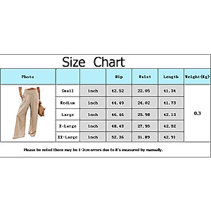 JASPAL Women Casual High Waisted Palazzo Pants Wide Leg Long Lounge Trendy Trousers with Pocket-L-Blue White Flower