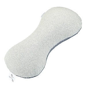 Babymoov Mom & Baby Pillow | Ultra Soft Cushion for Sleeping, Reading, Leg Support, Pregnancy, Nursing & Breastfeeding Gray 22x12x6.5 Inch (Pack of 1)