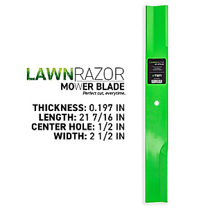 8TEN LawnRAZOR Mower Blade Set for Toro Z200 Groundmaster Z Master 44-6250 106-0629 108-1124 62 inch Deck (Medium Lift)
