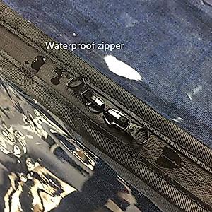 Stroller Rain Cover,Universal Rain Cover for Side by Side Baby Stroller, Double Stroller Cover for Rain and Wind,Baby Outdoor Activities Accessories.