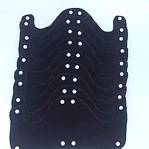 Big Black Hard Hat Sweatband,Reusable Washable Terry Cotton Hard Hat Liner snap on,9 pcs per Pack