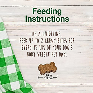 Nylabone Healthy Edibles Chewy Bites Dog Training Treats Peanut Butter 6 oz.