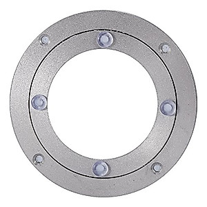 Turntable Bearing Lazy Susans, Heavy Duty Aluminium Alloy Rotating Bearing Turntable Round Dining Table Swivel Plate (4 inch*H8.5MM)
