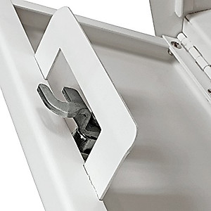 Mail Boss 7507 Curbside Mail Manager Security Locking Mailbox, Cream White