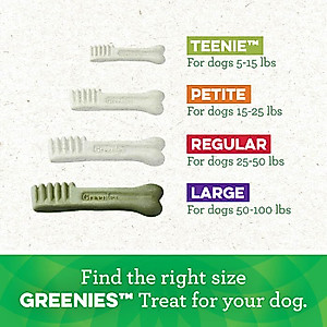 Greenies Natural Sweet Potato Flavor Dental Dog Treats 12 oz. Count of 8 Large