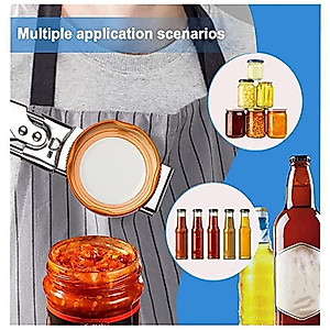 (2pcs) Master Opener Adjustable Jar & Bottle Opener, Adjustable Multifunctional Stainless Steel Can Opener Jar Lid Gripper, Manual Jar Bottle Opener Kitchen Accessories