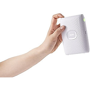 Fujifilm Instax Mini Link 2 Smartphone Photo Printer, Wireless, Portable, and Lightweight Instant Film Printer, Bluetooth, Compatible on iPhone IOS or Android Devices - Clay White (Renewed)
