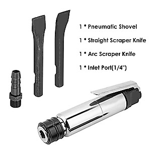 Akozon Pneumatic Hammer Shovel Tool Industrial Powerful Handle Straight Type Air Chisel Pneumatic Shovel Tool