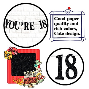 Holy Sh*t You're 18 Banner - Funny Happy 18th Birthday Bunting Sign, 18&Adultish, Cheers to 18 Years, 18 Years Old Birthday/Anniversary Party Decorations Supplies for Boys Girls