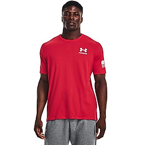 Under Armour Men's New Freedom Flag T-Shirt, (600) Red / / White, X-Large