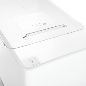 Carlisle FoodService Products BIN4402 Portable Ingredient / Food Storage Bin with Sliding Lid, 44 Gallon, White