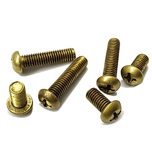 M4 Brass Phillips Pan Head Machine Screws Qty 90-Piece Assortmrnt Set,M4x5 M4x6 M4x8 M4x10 M4x12 M4x16 M4x20 M4x25 M4x30mm