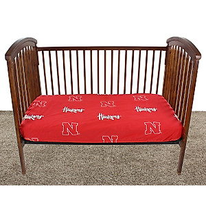Nebraska Cornhuskers Baby Crib Fitted Sheet