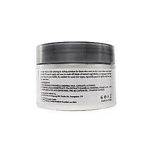 White Hair Color Wax Pomades 4.23 oz - Natural Hair Coloring Wax Material Disposable Hair Styling Clays Ash for Cosplay, Party (White)