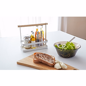 Yamazaki Home Tosca Spice Rack - Steel + Wood