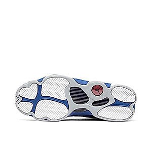 Jordan Boy's Air Jordan 13 Retro (Big Kid) White/Fire Red/French Blue/Light Steel Grey 6 Big Kid M