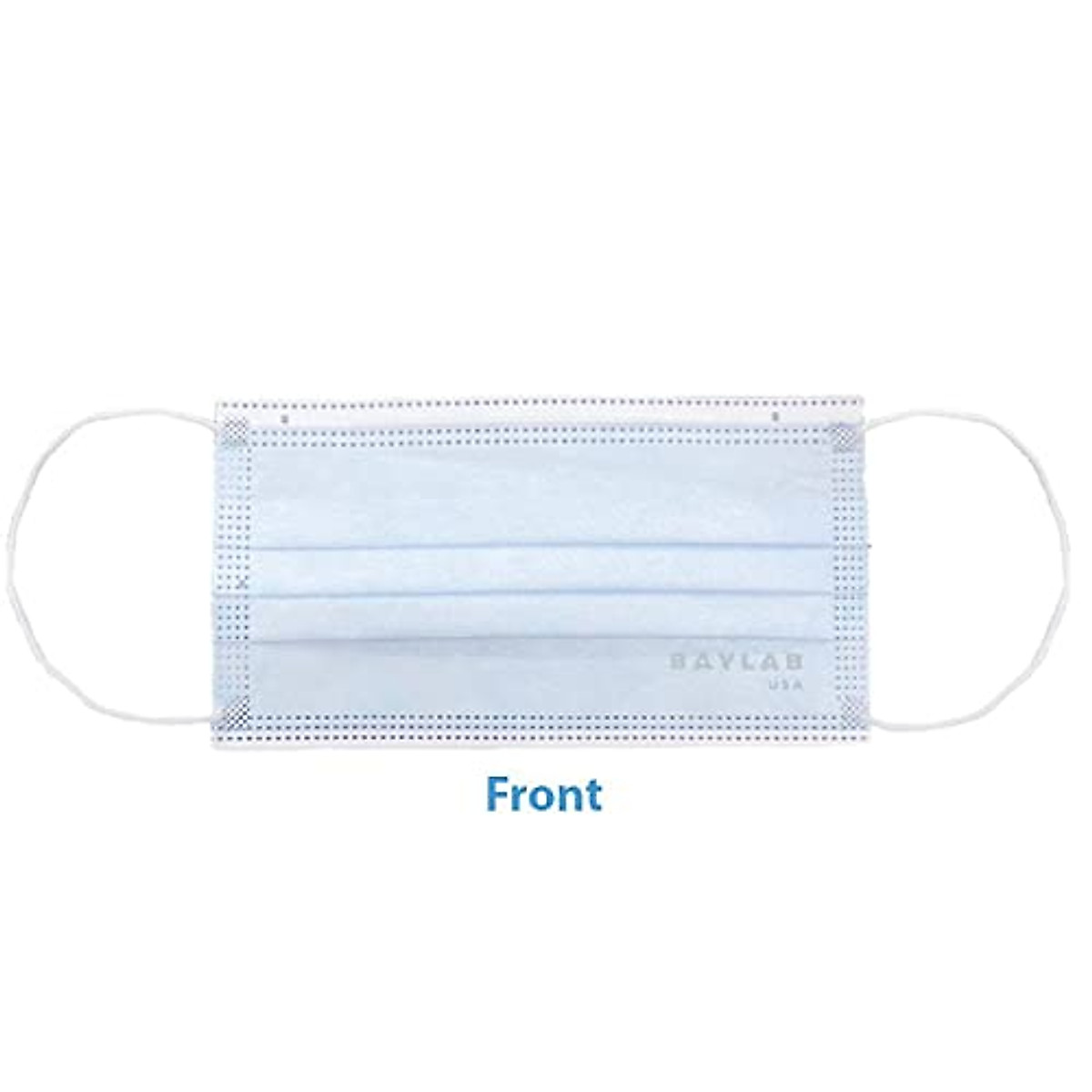 BAYLAB USA ASTM Level 3 Anti-Fog Disposable 3-Layer Face Masks, Bay Blue, Pack of 50