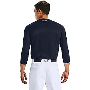 Under Armour Men's IsoChill 3/4 Sleeve Shirt, (410) Midnight Navy / / Baseball Gray, X-Large