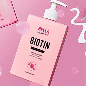 Bella All Natural Biotin Conditioner for Hair Growth - Thickening, Deep Moisturizer, Anti-Frizz