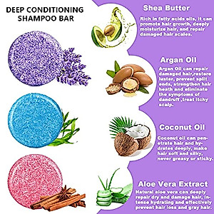 8 Pack Shampoo Bar Gift Set,Natural Shampoo Bar Soap for Hair, Solid Shampoo Soap for Dry Damaged Hair With Plant Essence Oil Helps Stop Hair Loss and Promotes Healthy Hair Growth,Hair Soap Travel Size Bulk Gift Set