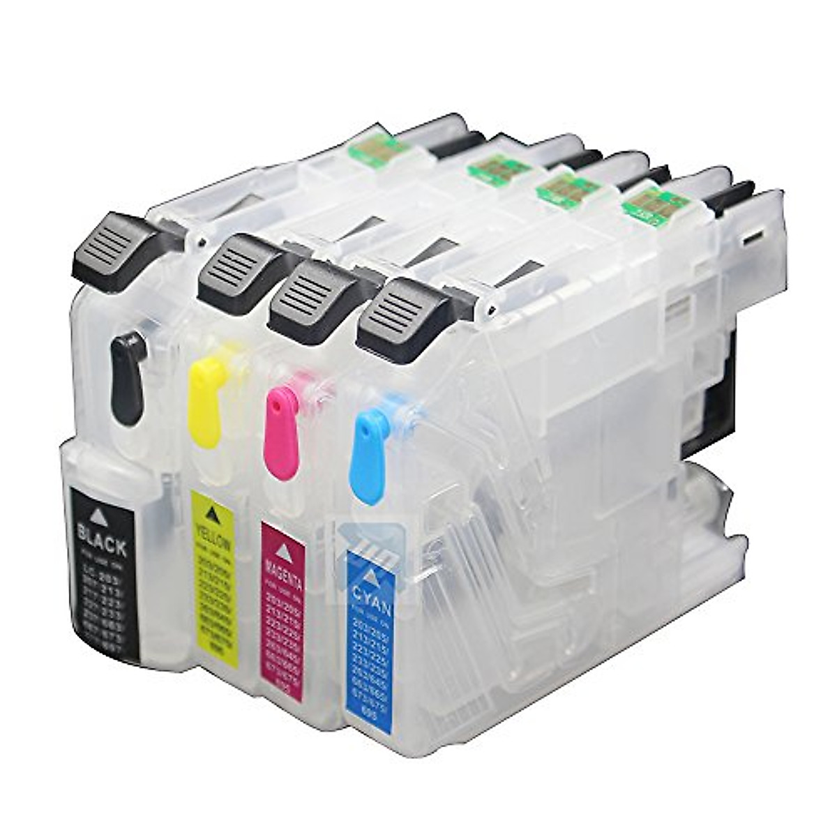 UniPrint 4pcs Empty refillable Ink Cartridge Compatible for Brother MFC-J4320DW J4420DW J4620DW J5520DW J5620DW J5720DW Printer with auto Rest Chips