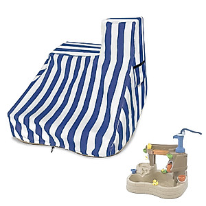 Sobana Kids Water Table Cover for Step 2 Pump & Splash Discovery Pond Water Table,Waterproof Dust Proof Anti-UV Outdoor Kids Water Sensory Table Pool Cover(Cover only,Blue)