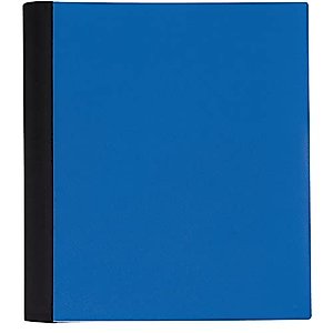 Office Depot® Brand Stellar Notebook With Spine Cover, 8-1/2" x 11", 5 Subject, College Ruled, 200 Sheets, Blue
