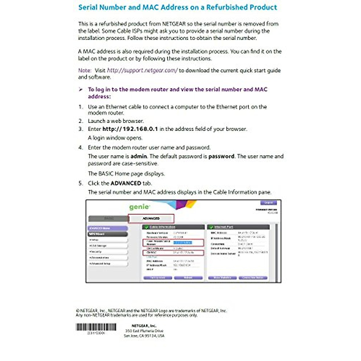 NETGEAR Renewed C3700-100NAR C3700-NAR DOCSIS 3.0 WiFi Cable Modem Router with N600 8x4 Download speeds. Certified for Xfinity from Comcast, Spectrum, Cox, Cablevision & More