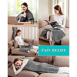 KOTOFATA Quick Heat pad Heating Pads for Cramps Shut Off, Back Pain and Cramp Treatment Pads Soft and Comfortable Fabric Pads with LCD Screen to Keep Warm in Winter