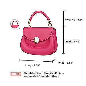 SHUIANGRAN Top Handle Satchel Purses for Women Shoulder Bag Purse Crossbody Bags Women's diagonal bag Hot pink
